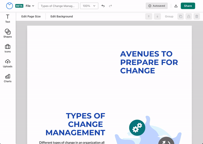 Add a chart to your accessible design – Venngage Knowledge Base