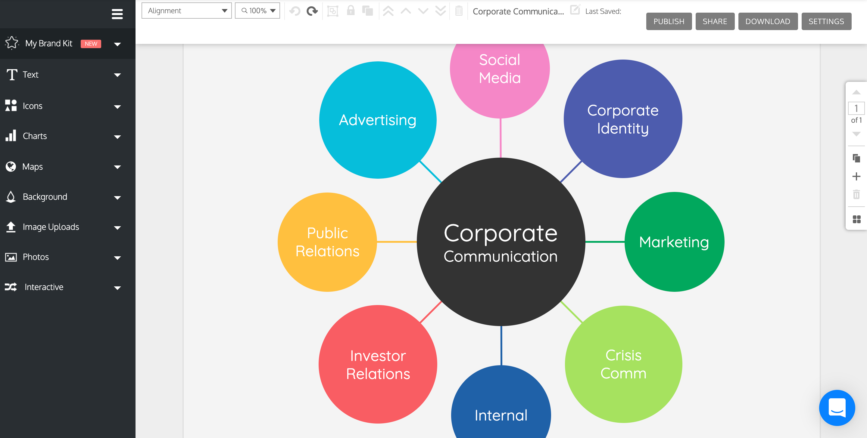 Circle Mind Map Free Powerpoint Google Slides Templates - Free Word ...