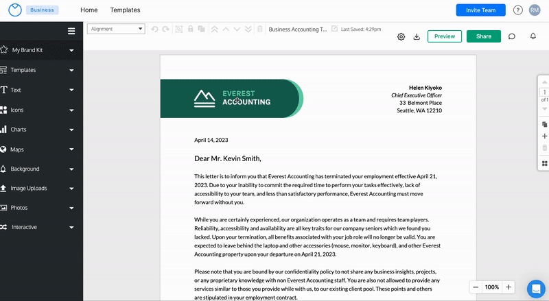 Saving Team Templates – Venngage Knowledge Base