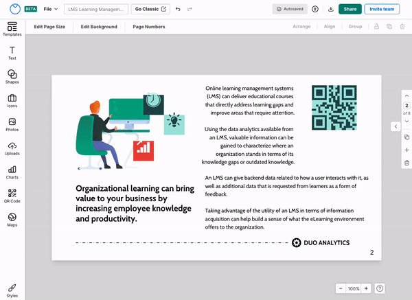 Using the Smart Guides, alignment grid and margins – Venngage Knowledge ...