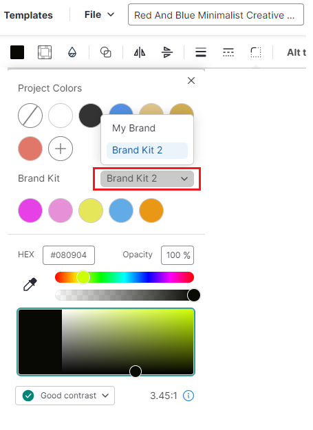 Changing Element Colors – Venngage Knowledge Base