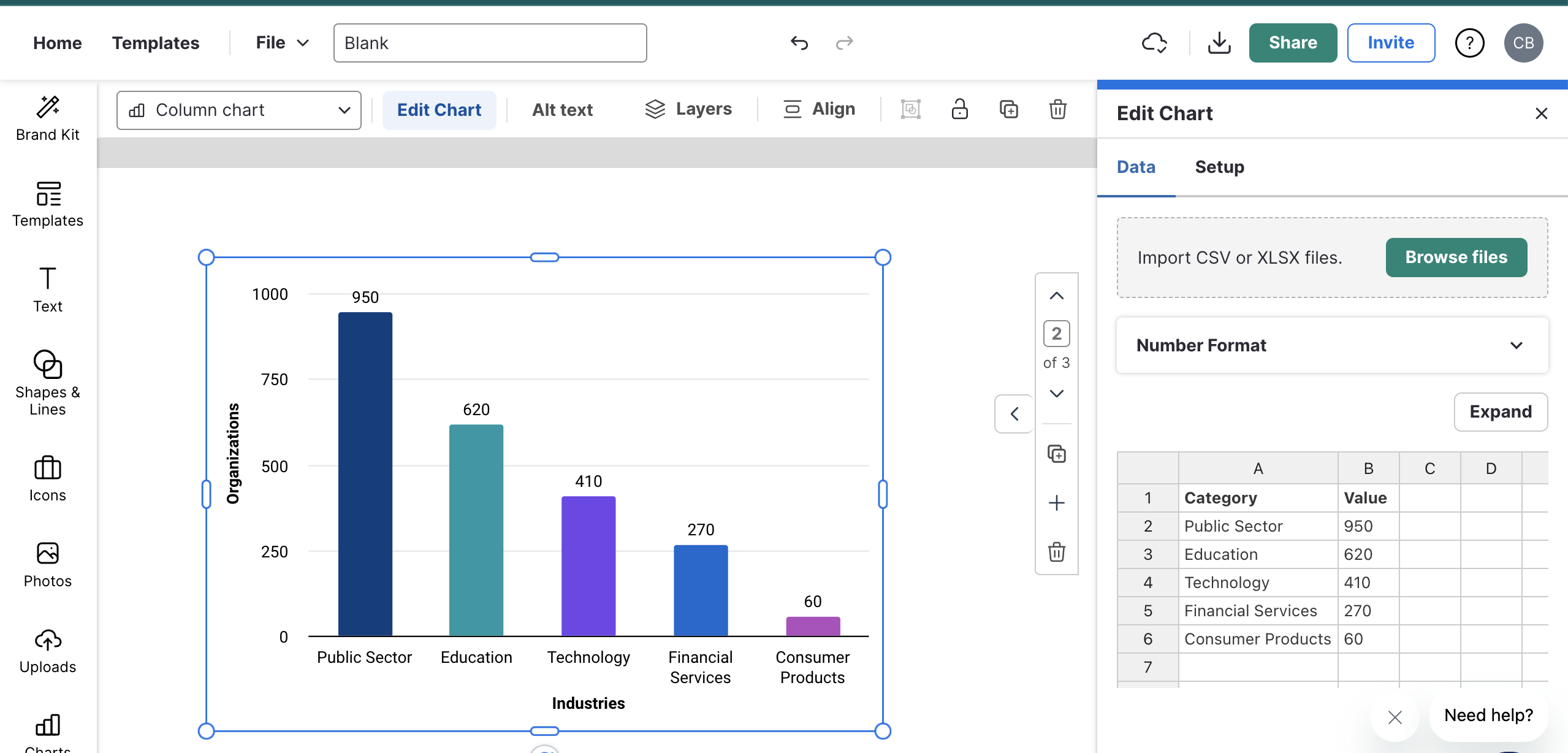 Customizing grids in charts – Venngage Knowledge Base Customizing grids in charts – Venngage Knowledge Base