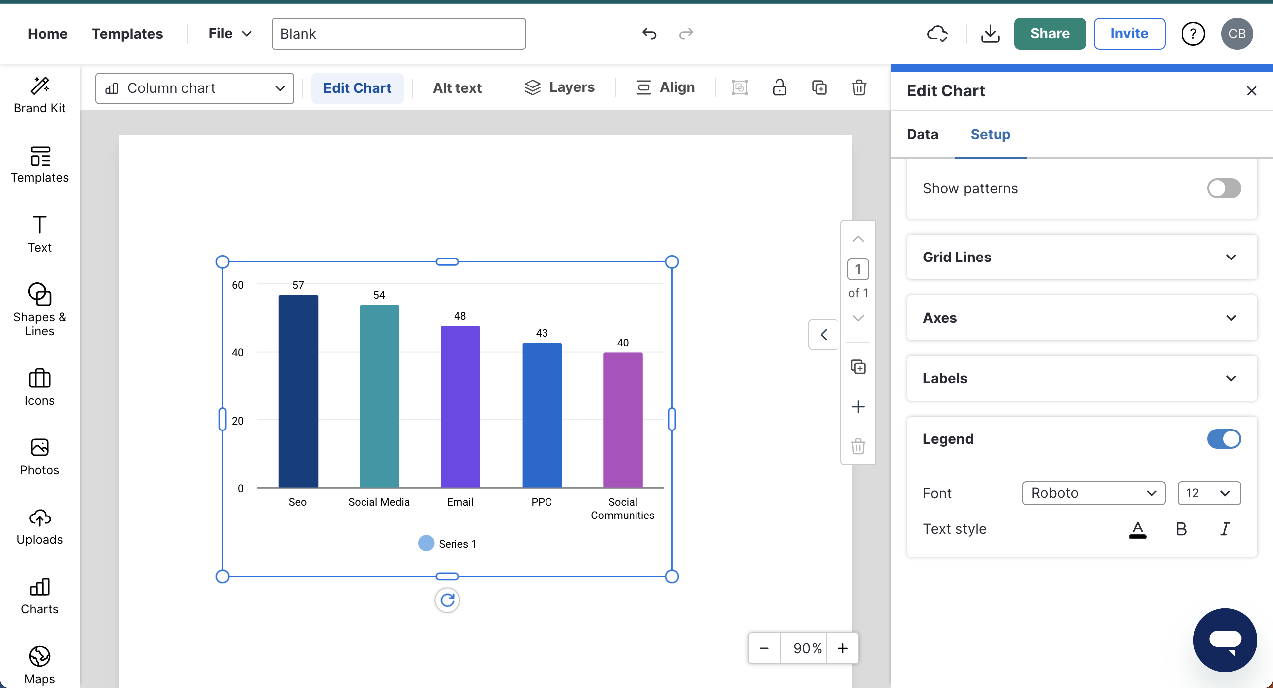 Customizing chart legends – Venngage Knowledge Base