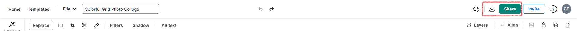 Using the Top Toolbar – Venngage Knowledge Base