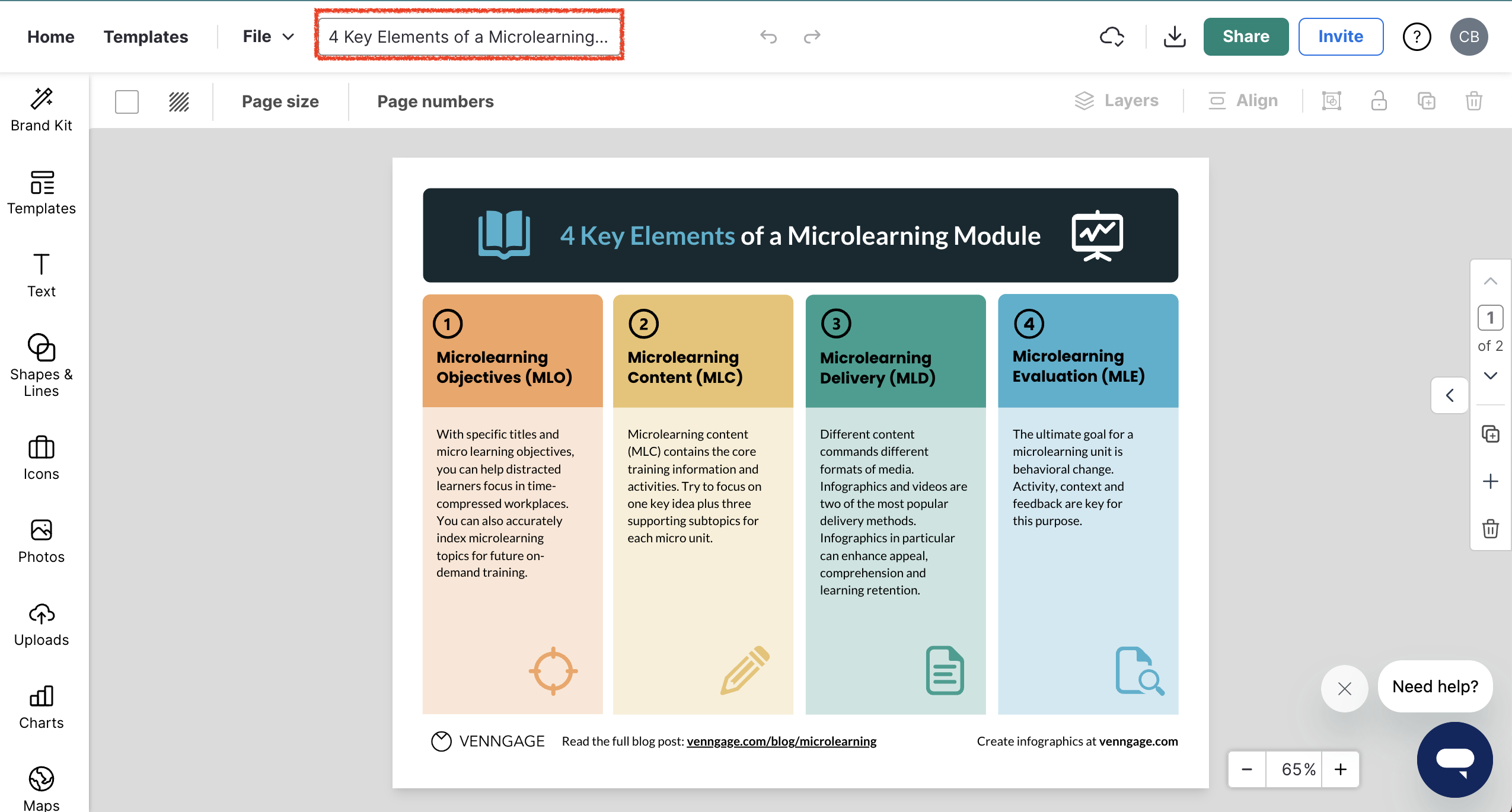 Title your design with accessibility in mind – Venngage Knowledge Base