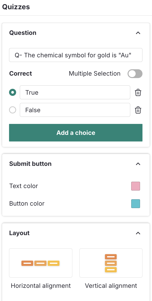 Interactive Quizzes Widget FAQ – Venngage Knowledge Base