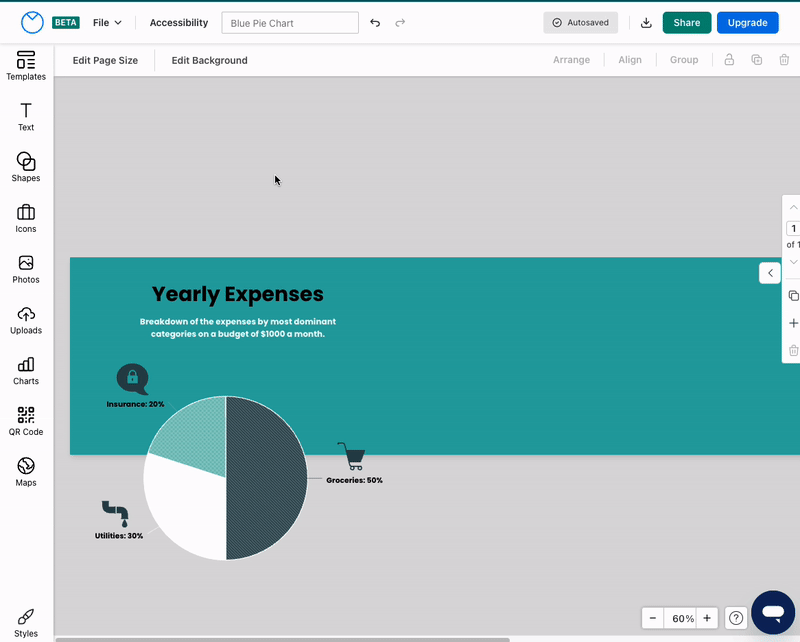 Changing the page size (upgraded Editor) – Venngage Knowledge Base