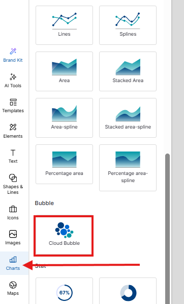 Adding a Cloud Bubble Chart – Venngage Knowledge Base