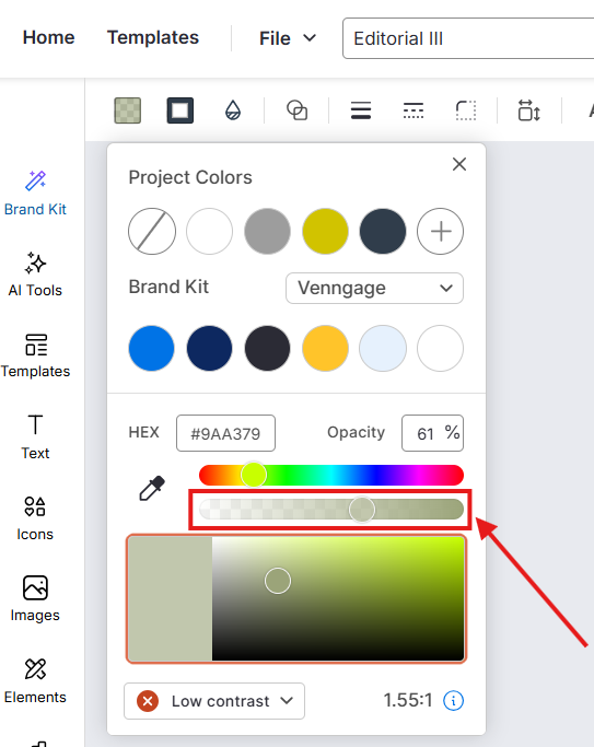 Changing Element Colors – Venngage Knowledge Base