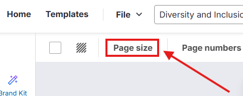 Resize Your Design (Page Size) – Venngage Knowledge Base