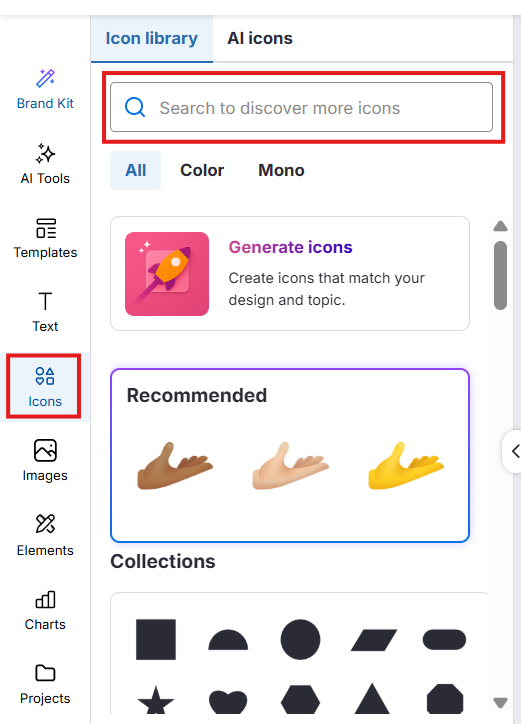 Adding Icons to Your Design – Venngage Knowledge Base