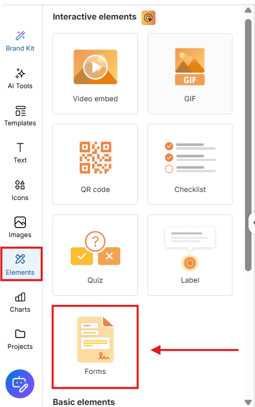Creating Forms – Venngage Knowledge Base