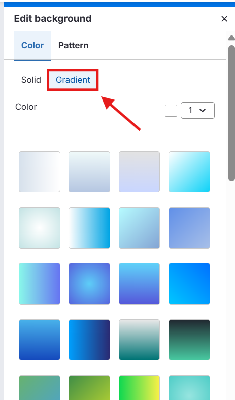 Adding a Gradient Background – Venngage Knowledge Base