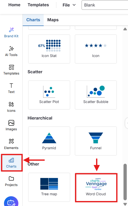 Adding a Word Cloud Chart – Venngage Knowledge Base
